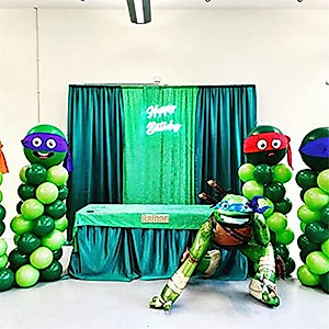 Christmas Backdrop 2 Panels 2ftx8ft Sequin Backdrop Curtain for Holiday Sparkly Emerald Green Curtain Green Sequin Backdrop Curtain