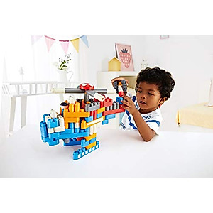 Poly M Hape City Airport | 142Piece Building Brick Airport Toy Set with Figurines & Accessories, 760023