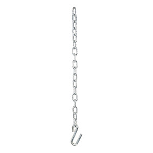 CURT 80040 27-Inch Trailer Safety Chain with 7/16-In S-Hooks, 5,000 lbs Break Strength