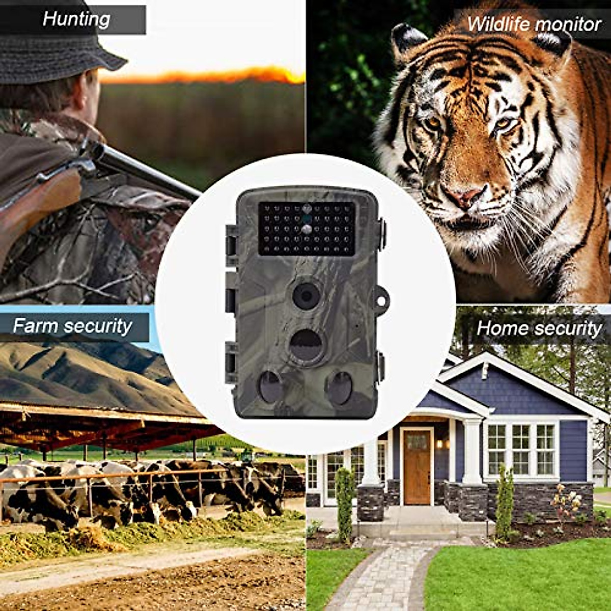 135x90x76mm Camera, 2inch Scouting Camera, TFT Display Screen for Automatic Photography Wild-life Field Detection Household/Office