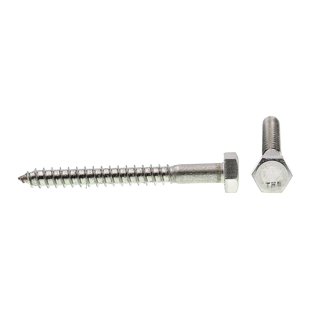 Prime-Line 9055097 Hex Lag Screws, 1/4 In. X 2-1/2 In., Grade 18-8 Stainless Steel (25 Pack)