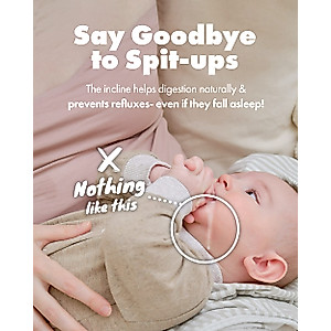 BABESTELLAR Natural Inclined Nursing Pillow | Hypoallergenic Pillow - Nursing Pillows for Breastfeeding | Pillow Lounger | Adjustable Nursing Pillow w/Waist Strap