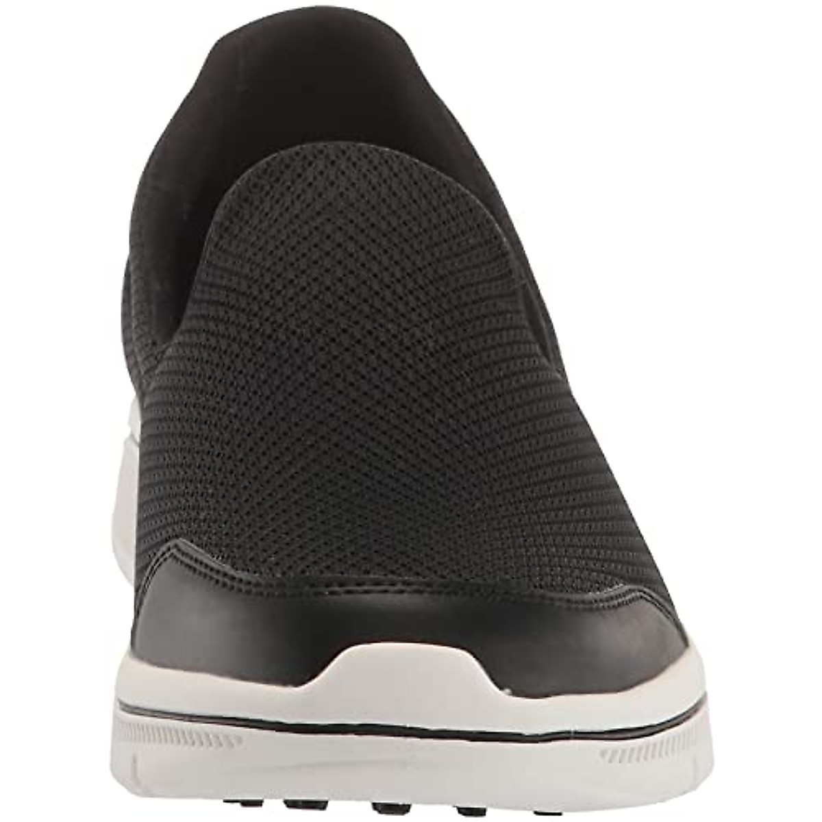 Skechers Women's Arch Walk Relaxed Fit Slip On Golf Shoe Sneaker, Black/White, 8.5