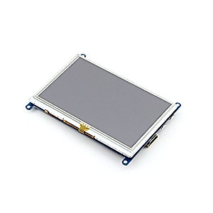 5inch HDMI LCD (B) for Raspberry Pi 800x480 Resolution Resistive TFT Touch Screen Display HDMI Interface for Raspberry Pi 3/2/1 Model B B+ A+ Zero, BB Black, PC Various Systems Windows 10/8.1/8/7