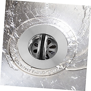 Veemoon 2 Pcs Basket Drain Bathtub Strainer Basket Strainer Drain Hair Strainer Kitchen Sink Bath Filter Sink Waste Stopper Flips Metal Clamshell South Korea