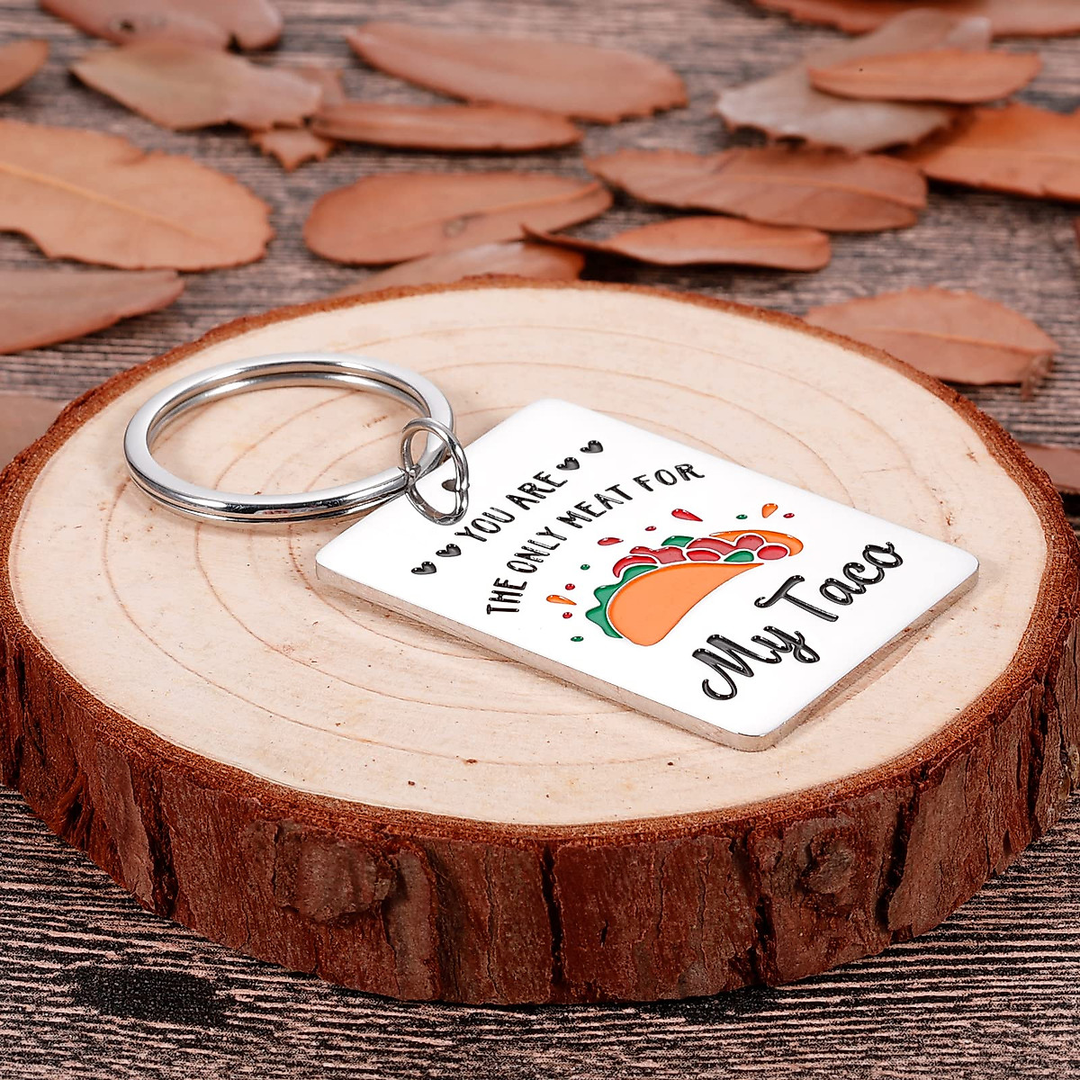 Valentines Day Gifts for Him Boyfriend Girlfriend Husband Wife Birthday Anniversary Taco Gifts Keychain from Hubby Fiance Weeding Funny Cute Sentimental Engagement Naughty Keychin for Soulmate