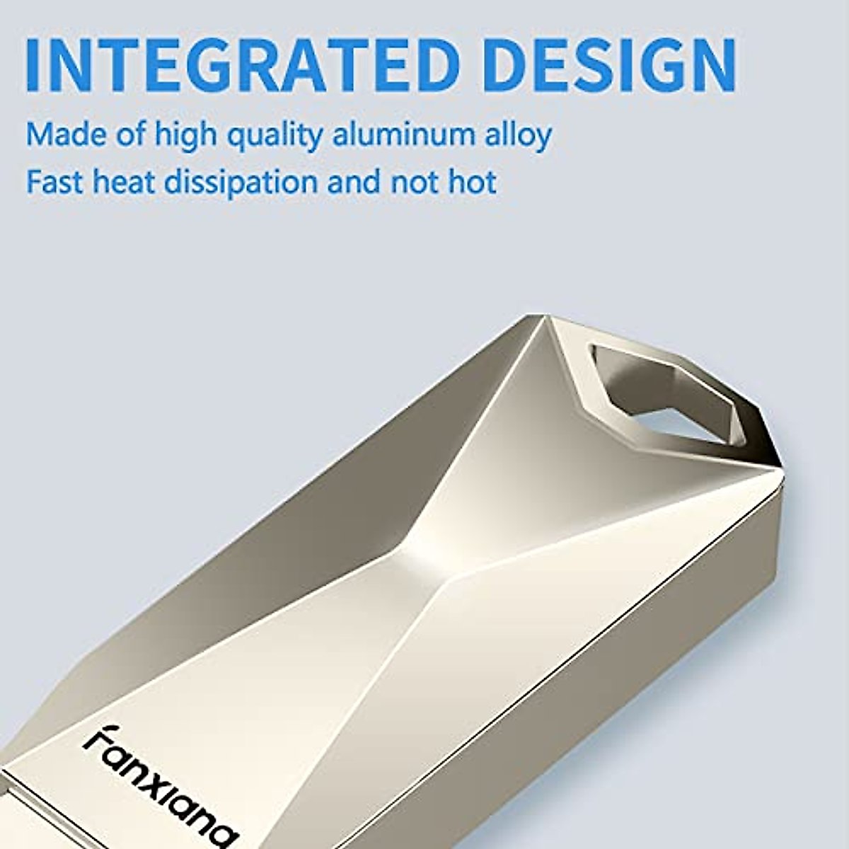 Fanxiang USB 32GB Flash Drive 3.1, Read Speed up to 250MB/S, USB Thumb Drive Portable Small High-Speed Storage Memory Stick, Suitable for PC/Tablet/Mac/Laptop(Silver)