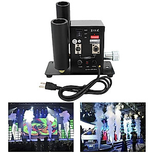 CO2 Fog Machine, 250W Double Pipe Co2 Cryo Jet Machine Air Column Smoke Machine Digital Stage Effect 2 Pipe Co2 Fog Jet Unit CO2 Cannon Fogger with DMX512 for Stage Shows Club Wedding Party