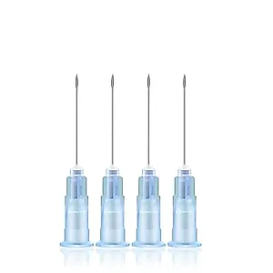 23G 5/8 Inch Needle Luer Lock Industrial Accessories, 100Pcs Individual Package Lab Tools for Refilling Liquid, Inks, Plant and Crafts