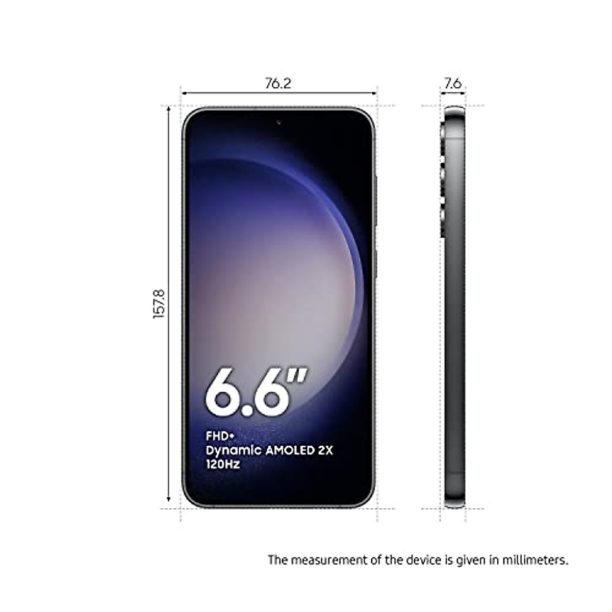 SAMSUNG Galaxy S23+ 5G SM-S916B/DS 512GB 8GB RAM, 50 MP Camera, Factory Unlocked – Phantom Black