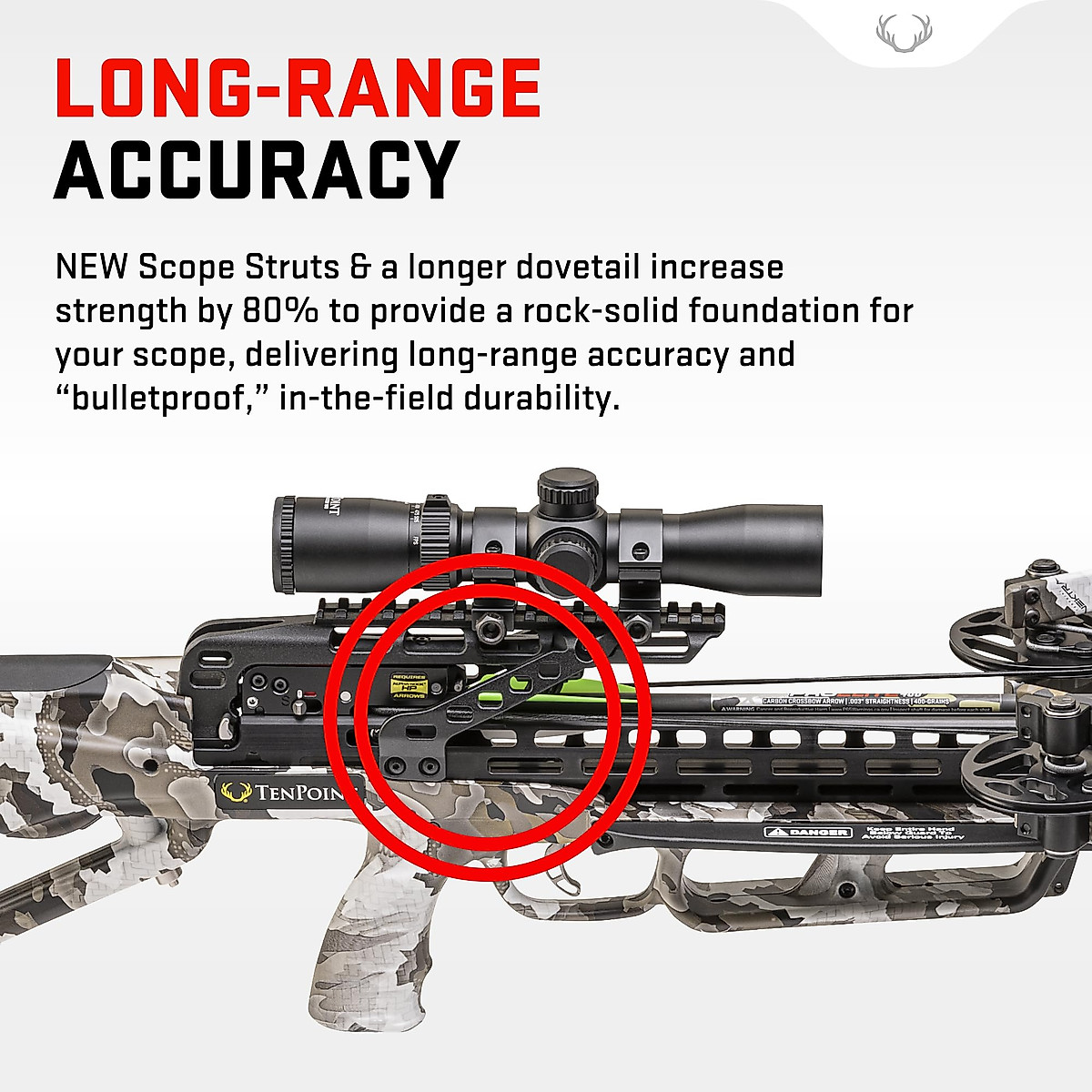 TenPoint Viper 430 Crossbow, Vektra - 430 FPS - Includes RangeMaster 100 Scope, ACUslide Silent Cocking & Safe De-Cocking + 3 Pro Elite 400 Carbon Crossbow Arrows