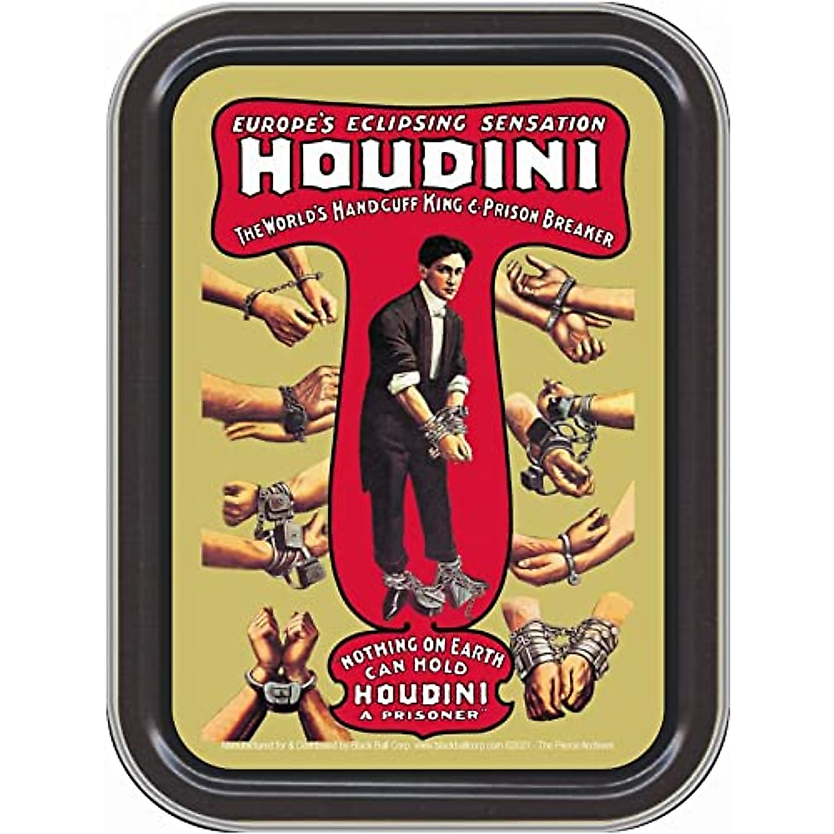 Stash Tins - Houdini Storage Container 4.37" L x 3.5" W x 1" H