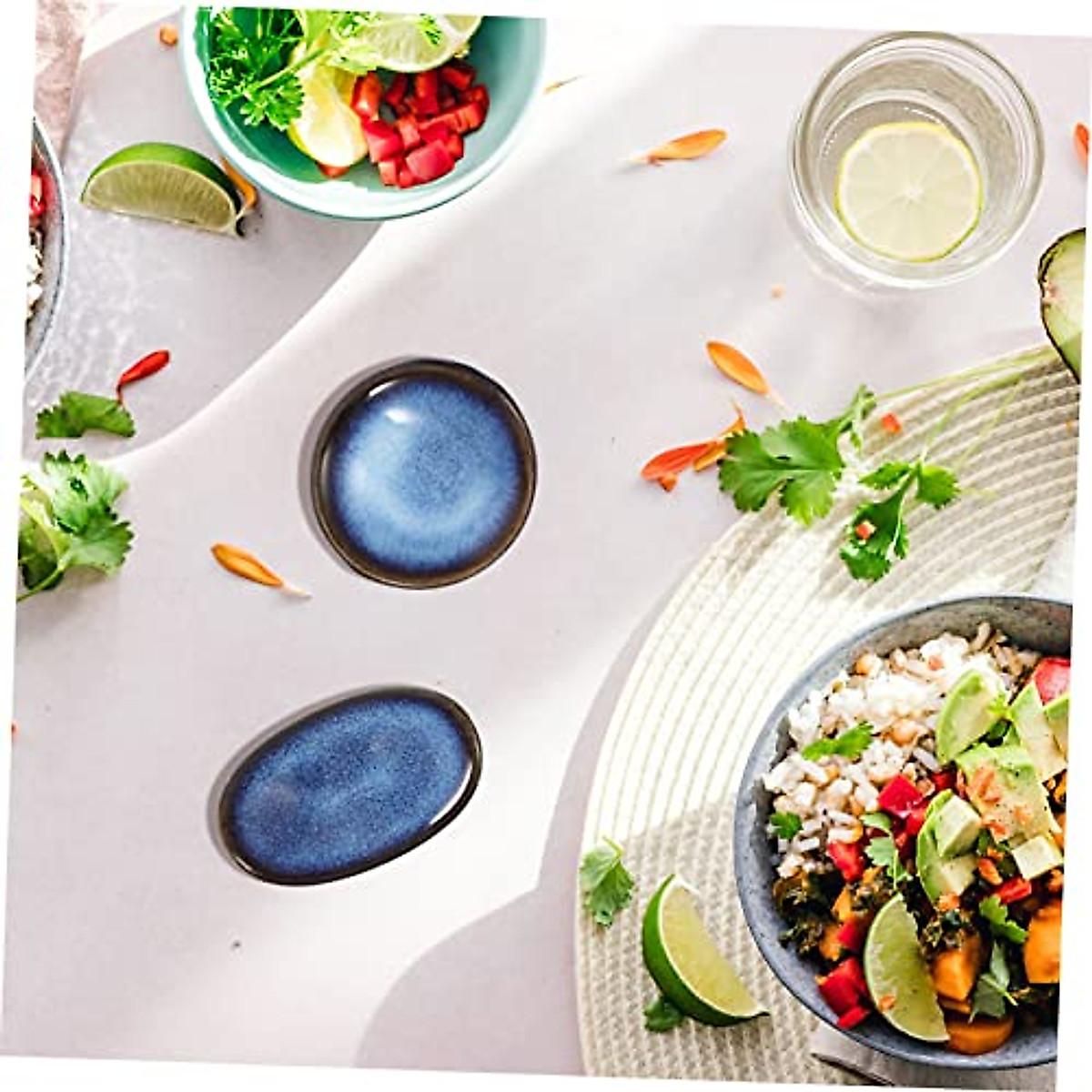 BESTOYARD 6pcs Ingot chopstick rest japanese table ceramic chopsticks holders ceramic chopsticks rest sushi stick holder tablescape decor practical spoons rests ceramics household spoon rest