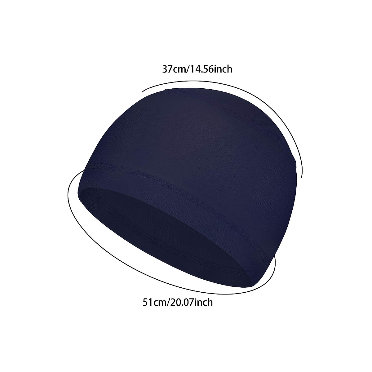 Geyoga 6 Pieces Skull Cap Sweat Wicking Cap Running Hats Helmet Liner for Men and Women Fitting Running Jogging Exercise(White, Grey, Orange, Sapphire Blue, Dark Blue, Black)