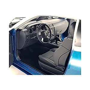 ModelToyCars 2010 Dodge Challenger SRT8, Blue and White - Acme A1806018 - 1/18 Scale Diecast Model Toy Car