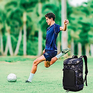 TUGUAN Travel Backpack for Men Women Sports Gym Backpack with Shoes Compartment Large Carry on Backpack for Weekender Water Resistant College Daypack Airline Approved Overnight Casual Backpacks, 35L