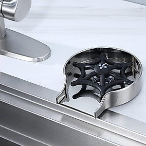 GAGALIFE Glass Rinser for Kitchen Sink Brushed Nickel, Kitchen Sink Accessories, Bar Glass Rinser, G86066BN