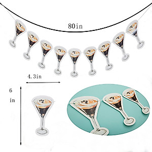 Espresso Martini Party Banner,Espresso Martini Theme Bachelorette/Birthday Party Decorations, Martini Bar Party Decor,Cocktail Party Decorations,A Tini Bit Older,Weenies & Tinis Theme Party Supplies