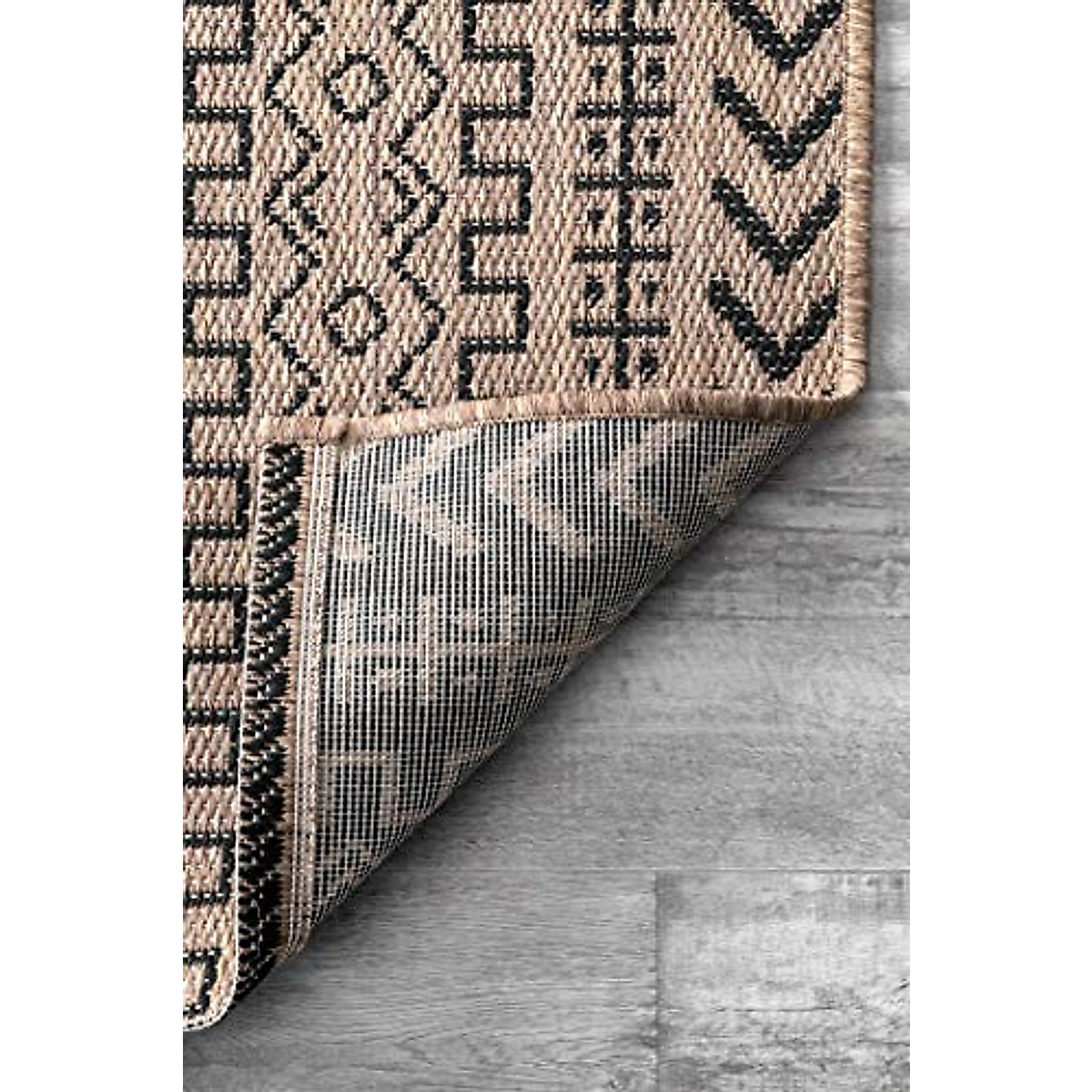 nuLOOM Outdoor Jamie Area Rug, 4' x 6', Brown