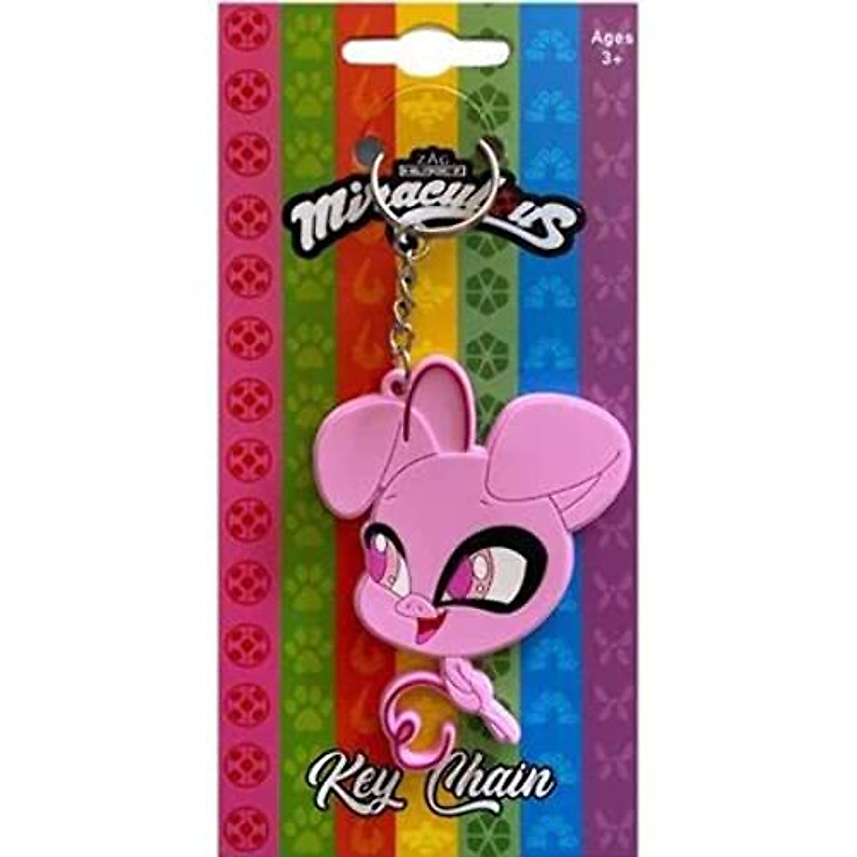 ZAG STORE - Miraculous Ladybug Keychain Daizzi, Pink,80mm