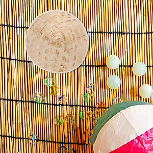 Hat for Men 1pc Bamboo Hat Vietnamese Hat Mens Panama Straw Hat Ladies Straw Hats for Summer Mens Panama Hats Straw Sun Hats for Women Photography Prop Hand-Knitted Hat Asia