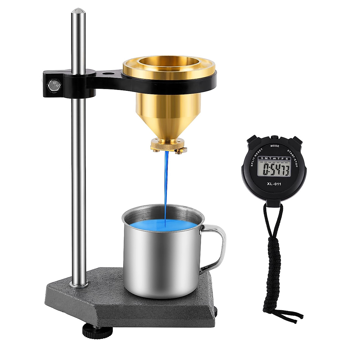 Saladulce Viscometer Flow Cup Viscosity Cup Viscometer Ford Cup #4 Flow Viscosity Viscometer for Paint Varnish Lacquer Inks