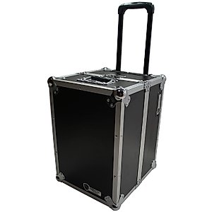 Harmony Audio Case HCLPHWE Rolling Flight Case Wheels & Handle 100 LP Vinyl Records