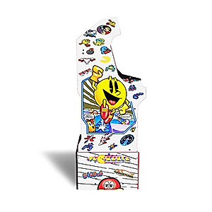 Arcade1Up PAC-Man Customizable Arcade Game Featuring PAC-Mania - Includes 14 Games & 100 Bonus Stickers