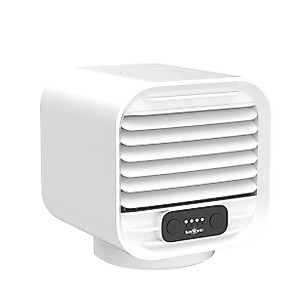 Portable Air Conditioner, 3-in-1 Mini Air Conditioner with 3 Speeds, Built-in 2000mAh Battery and Removable Water Tank, Quiet Personal Air Cooler Easy to Carry for Home Dorm Office Outdoors