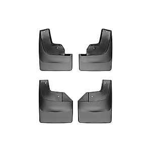 WeatherTech Custom No Drill Splash Guard MudFlaps for Ford F-150 Raptor - Front & Rear Set (110073-120073), Black