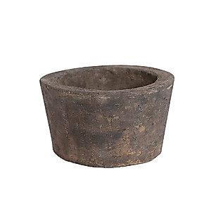 Creative Co-Op Reclaimed Decorative Concrete Feeder, Distressed Brown Finish Container