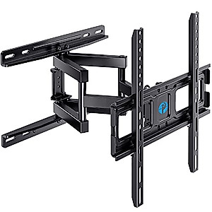 TV Wall Mount Full Motion Articulating Swivel Extension for Most 26-65 Inch Flat Curved TVs with Max VESA 400x400mm up to 88lbs, Wall Mount TV Bracket fits 12,16 inch Wood Stud by Pipishell