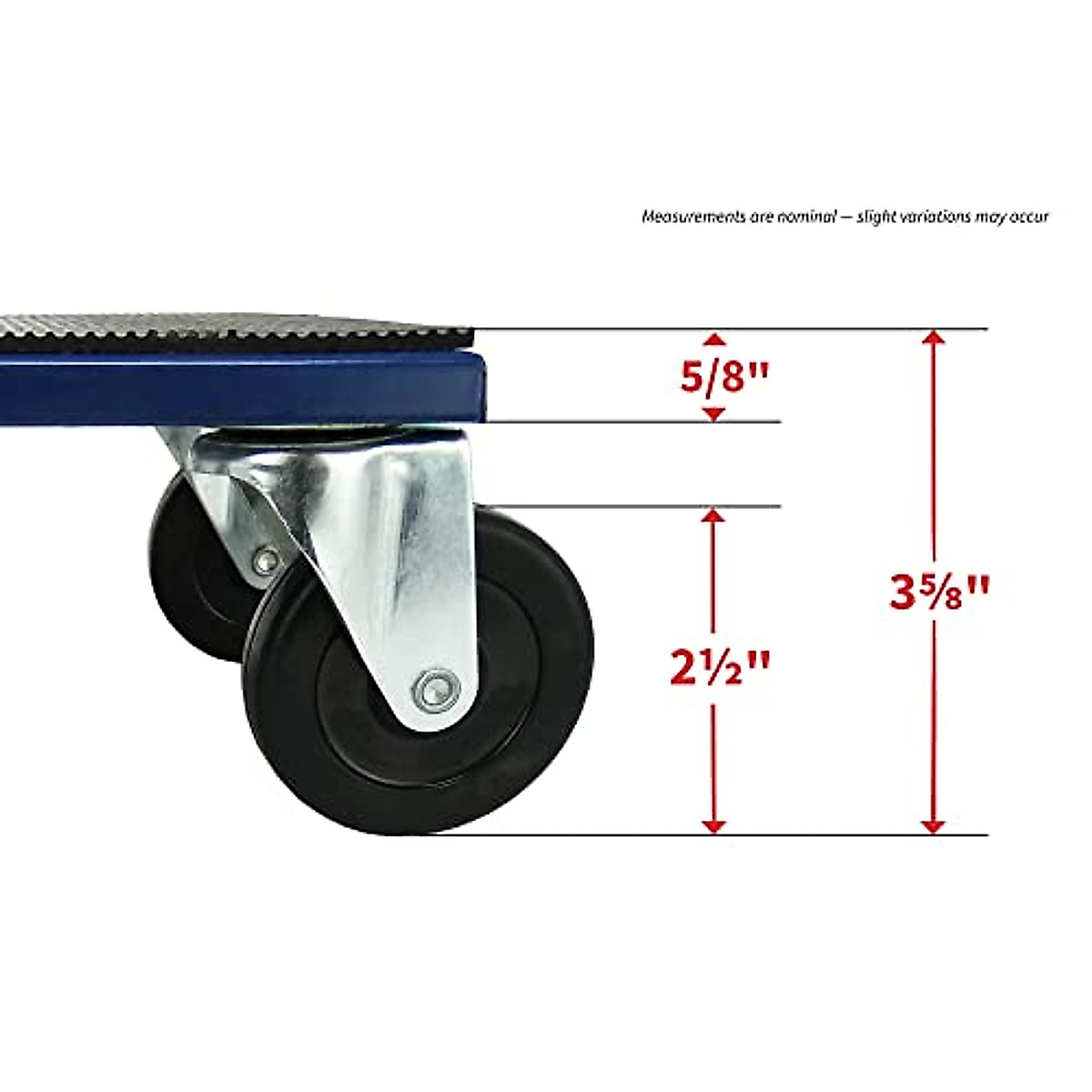 Shepherd Hardware 9298 Snowmobile Dolly Set, 1000-lb Load Capacity , Blue