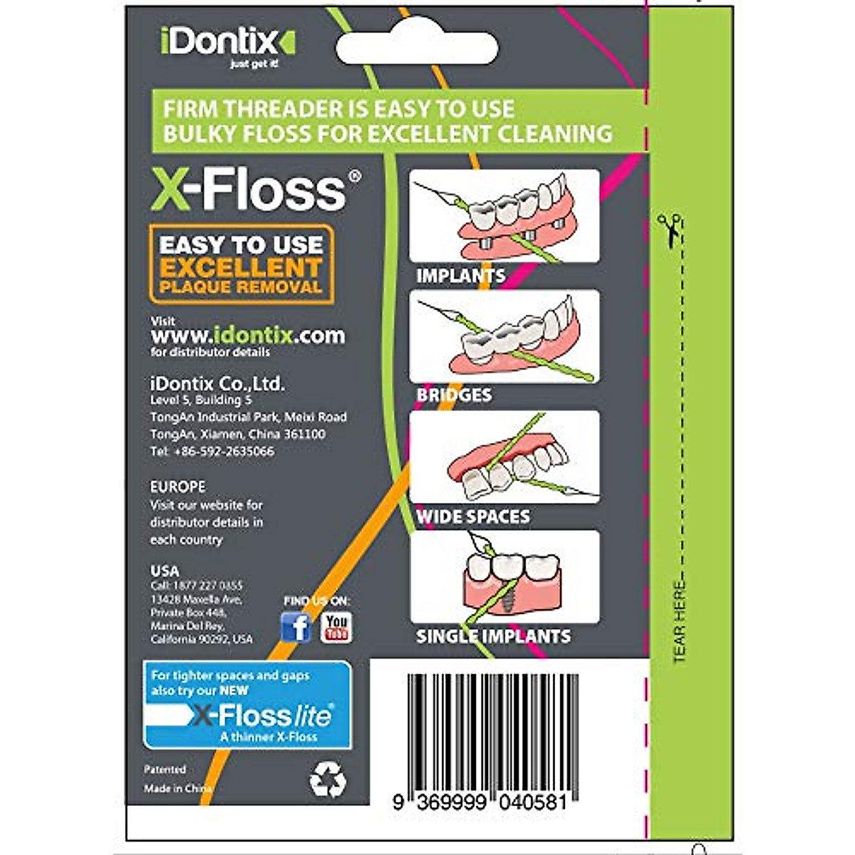IDontix Brace X-Floss, Green