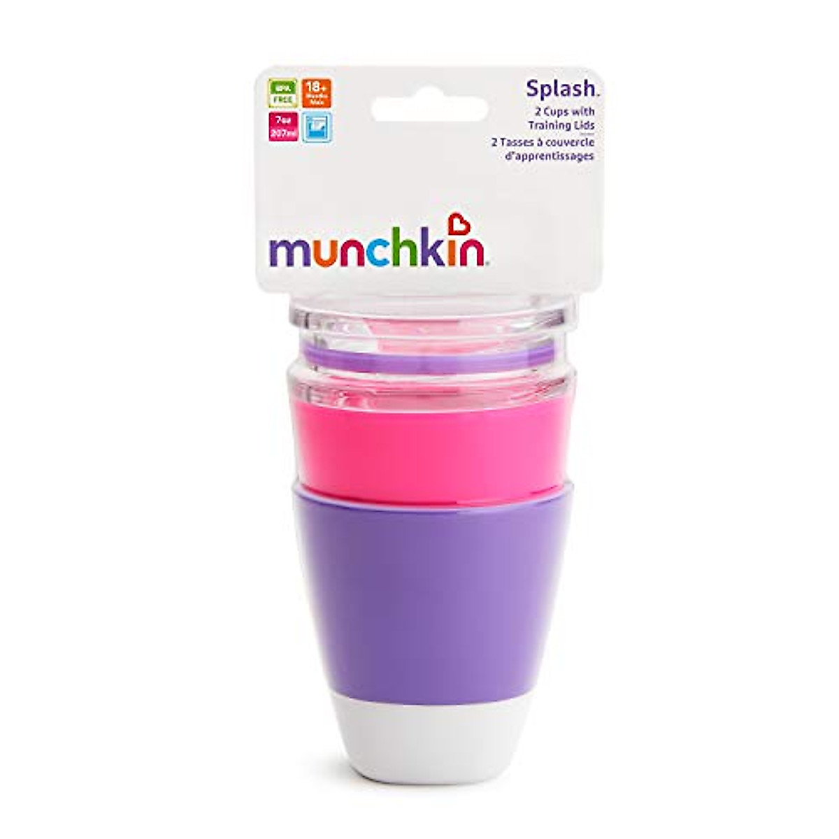 Munchkin Munchkin Splash Cups & Trainer Lids 7oz Assortment, Piece of 1 (Green/Blue)