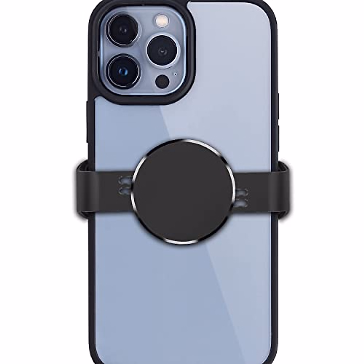 Yorsoirll Metal Phone Clamp Grip for Magnet Car Mount, [Easy Clip & Remove] Metal Phone Clip All Magnet Car Holder Cell Phone Magnetic Plate Compatible with iPhone 13 14Pro Max,Smartphones (Black)