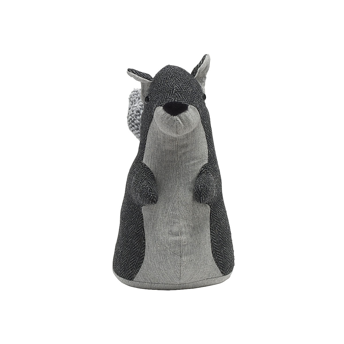 Elements 5.91x9.45x8.66 Inch Gray Squirrel Weighted Fabric Door Stopper