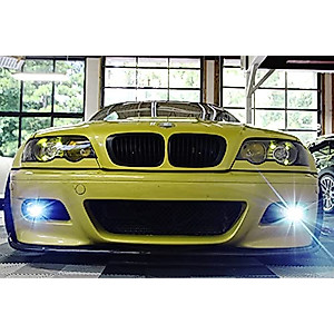 iJDMTOY 2pcs Ice Blue 3-SMD High Power Projector LED Eagle Eye Lights w/Back Bolt-On Screws For Parking Lights, Driving Fogs, etc