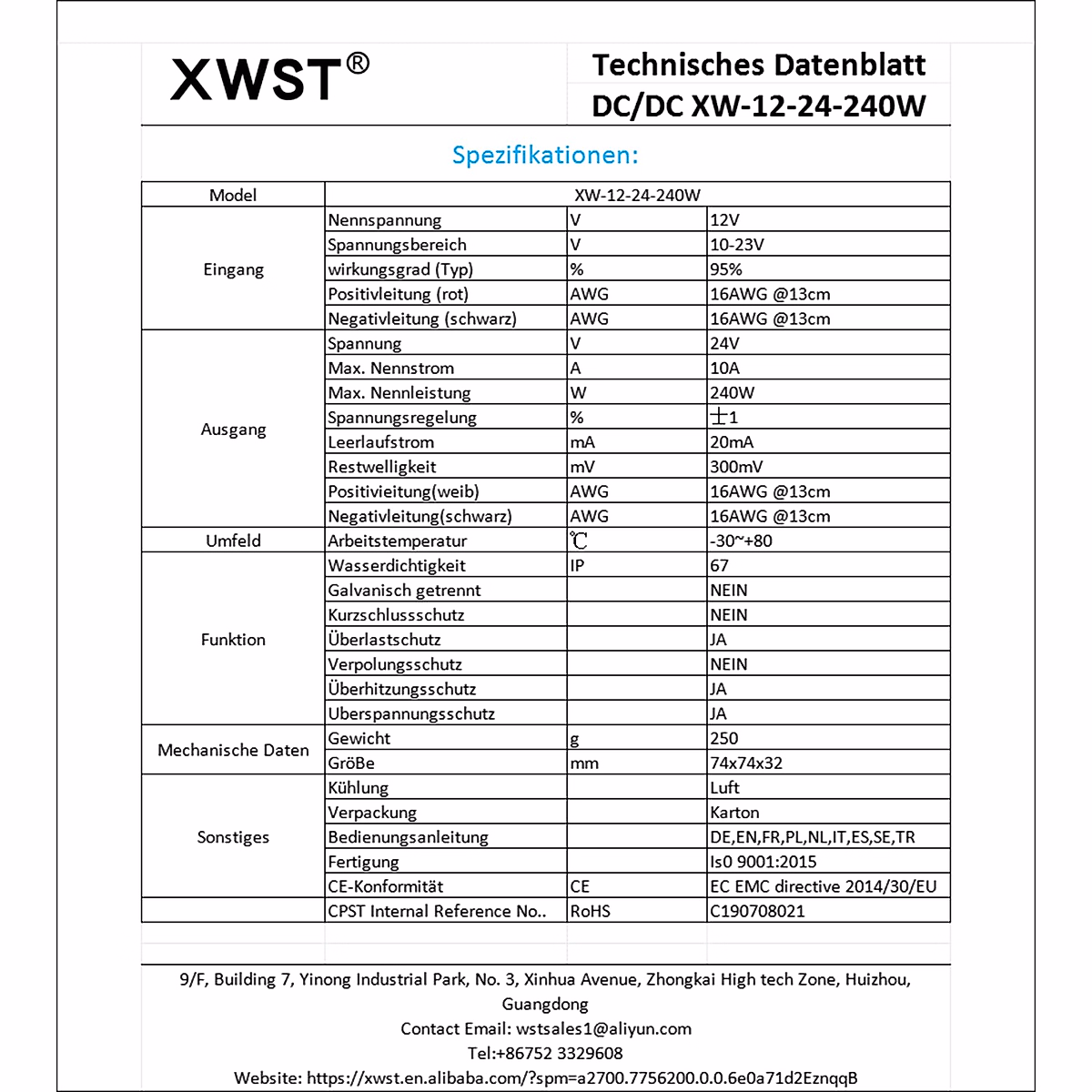 DC 12v Step up to 24v Boost Converter Regulator 10A 240W Power Supply Power Converter Waterproof Module Transformer Adapter for Motor Car Truck Vehicle Boat Solar System(12V-24V-10A)