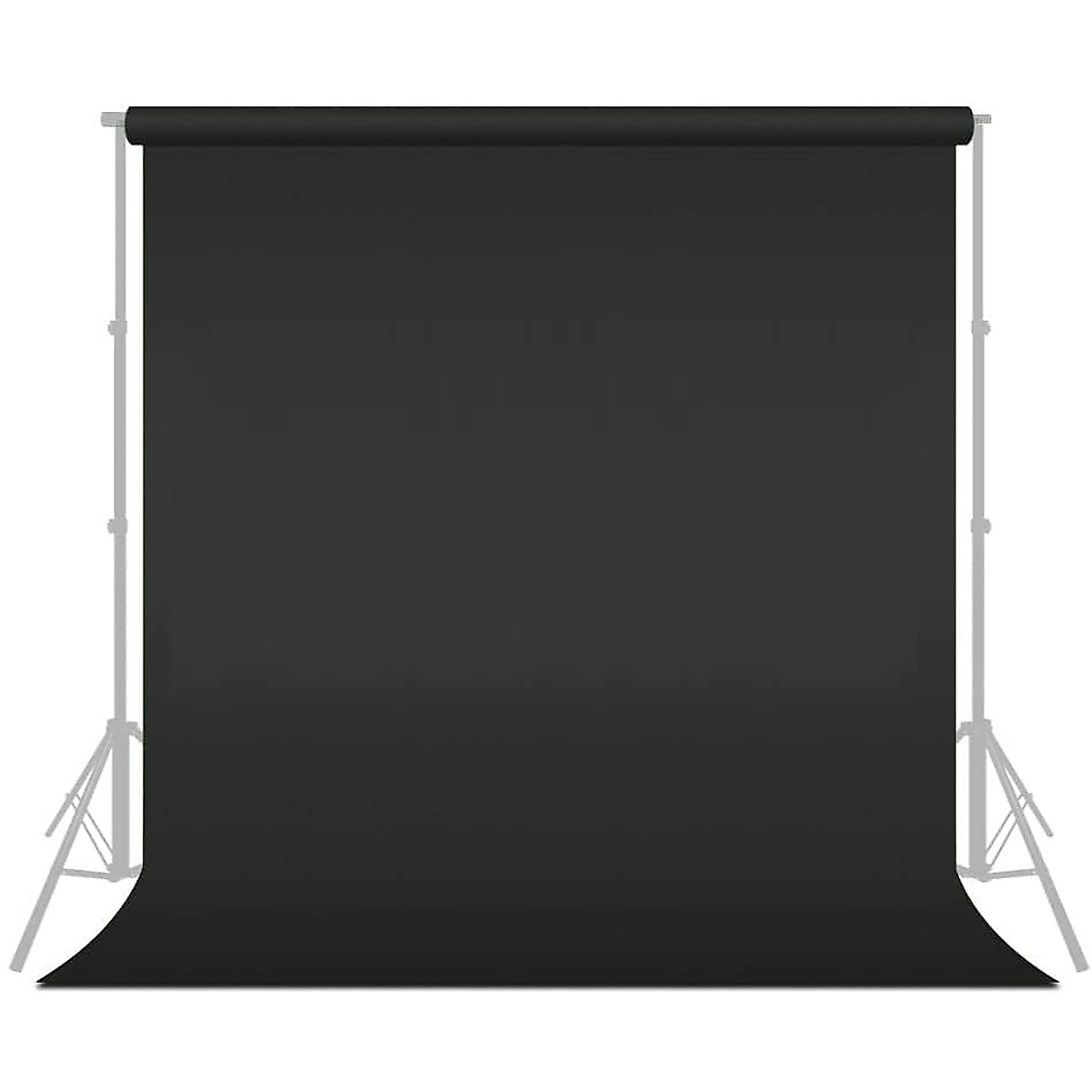 Julius Studio 10 x 12 ft. Black Backdrop Background Screen, Superior 150GSM Density Fabric Material, Premium A+ Grade Silk Texture for Professional Photo Video Studio, Family Event, Party, JSAG120