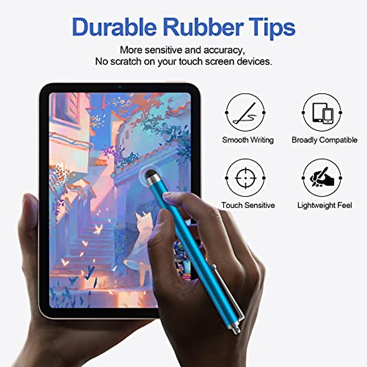 Stylus Pens for Touch Screens, Universal Stylus Pen 12 Pack High Precision Capacitive Stylus for iPad/iPhone/Android/Tablets/Chromebook/Kindle/Galaxy All Universal Touch Screen Devices