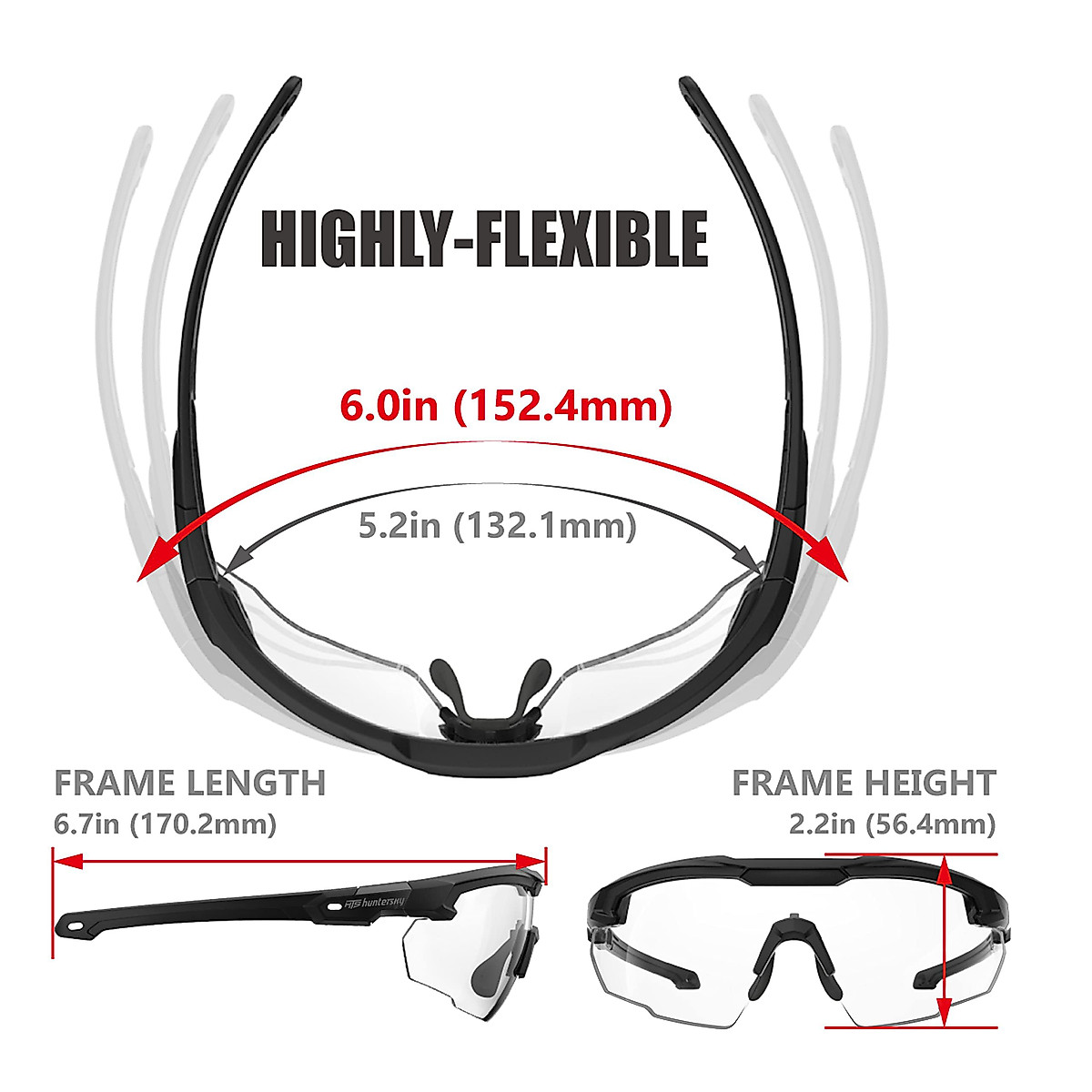 HUNTERSKY HTS anti fog Tactical Shooting Glasses men S57 Military eye pro Ballistic safety glasses range shooting eye Protection OSHA Law Enforcement