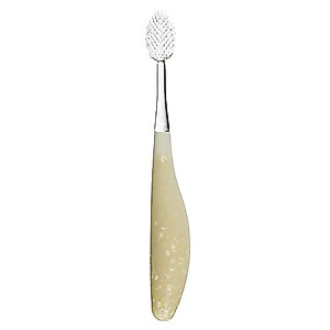 RADIUS Toothbrush Source Floss Brush BPA Free & ADA Accepted Improve Gum Health & Reduce Gum Issues - Medium - Starch - Pack of 1