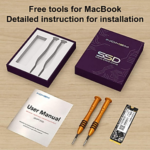 INDMEM SATA SSD 256GB 3D TLC Flash Drive Replacement for MacBook Pro Retina Mid 2012, Late 2012, Early 2013 A1425 (EMC 2557/2672), A1398 (EMC 2512/2673)