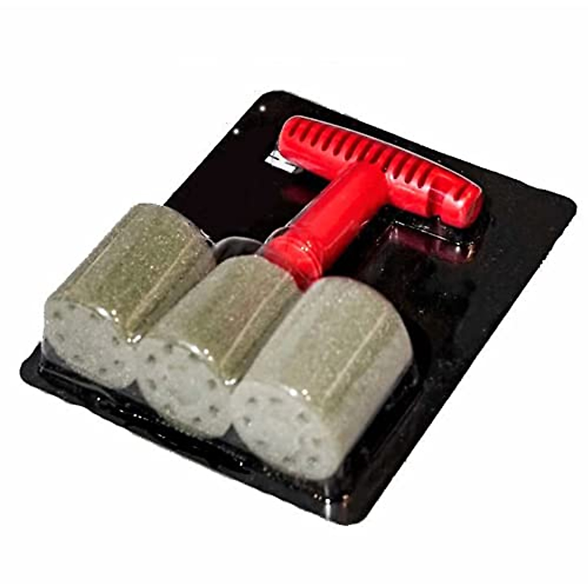 Gigicloud Car Lug Nut Wheel Cleaning Brush, Car Washing Embedded Steel Ring Screw Cleaning Brush with Handle Lug Nut Car Wheel Detailing Brush Car Nut Wheel Cleaning Tool Kit