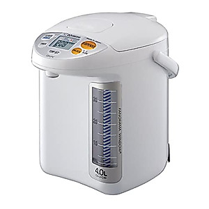 Zojirushi CD-LFC40 Micom Water Boiler and Warmer (135 oz, White) with 4 Packs of Descaling Agent Bundle (2 Items)