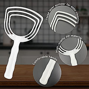 Wreero Bone Dust Scraper Meat Scraper Bone Dust Bone Scraper Professional Bone Dust Scraper Meat Scraper (2 Pieces) Square