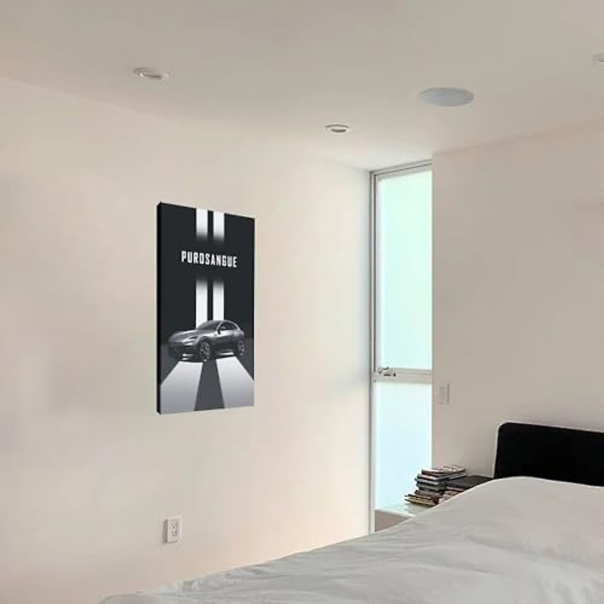 Car Poster Ferrari F40 Supercar Posters Racing Car Canvas Wall Art For Boy's Bedroom SuperCar Wall Decor Frame-style 24x36inch(60x90cm)