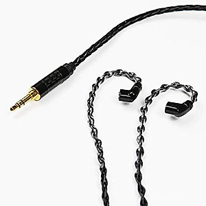 Senlee 8 Core Upgrade Silver Plated Copper Earphone Cable, Replacement IEM Cable Improved 2Pin 3.5MM Plug for KZ ZSN Pro ZS10 Pro AS16 TRN BA5 ST1(for KZ ZSN ZSX ZS10 Pro, 3.5MM Plug)