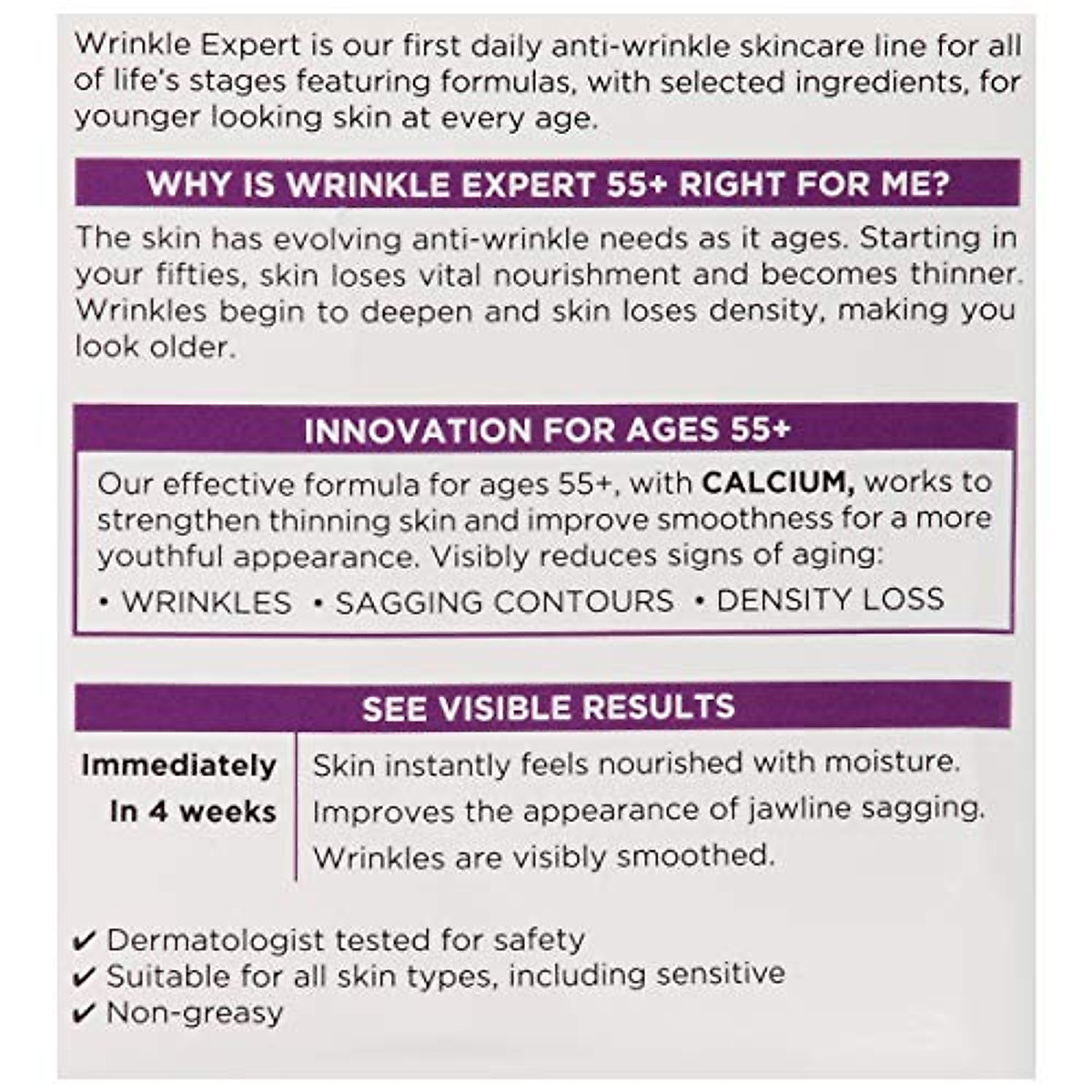 L'Oréal Paris Wrinkle Expert 55+ Moisturizer, 1.7 fl. oz.